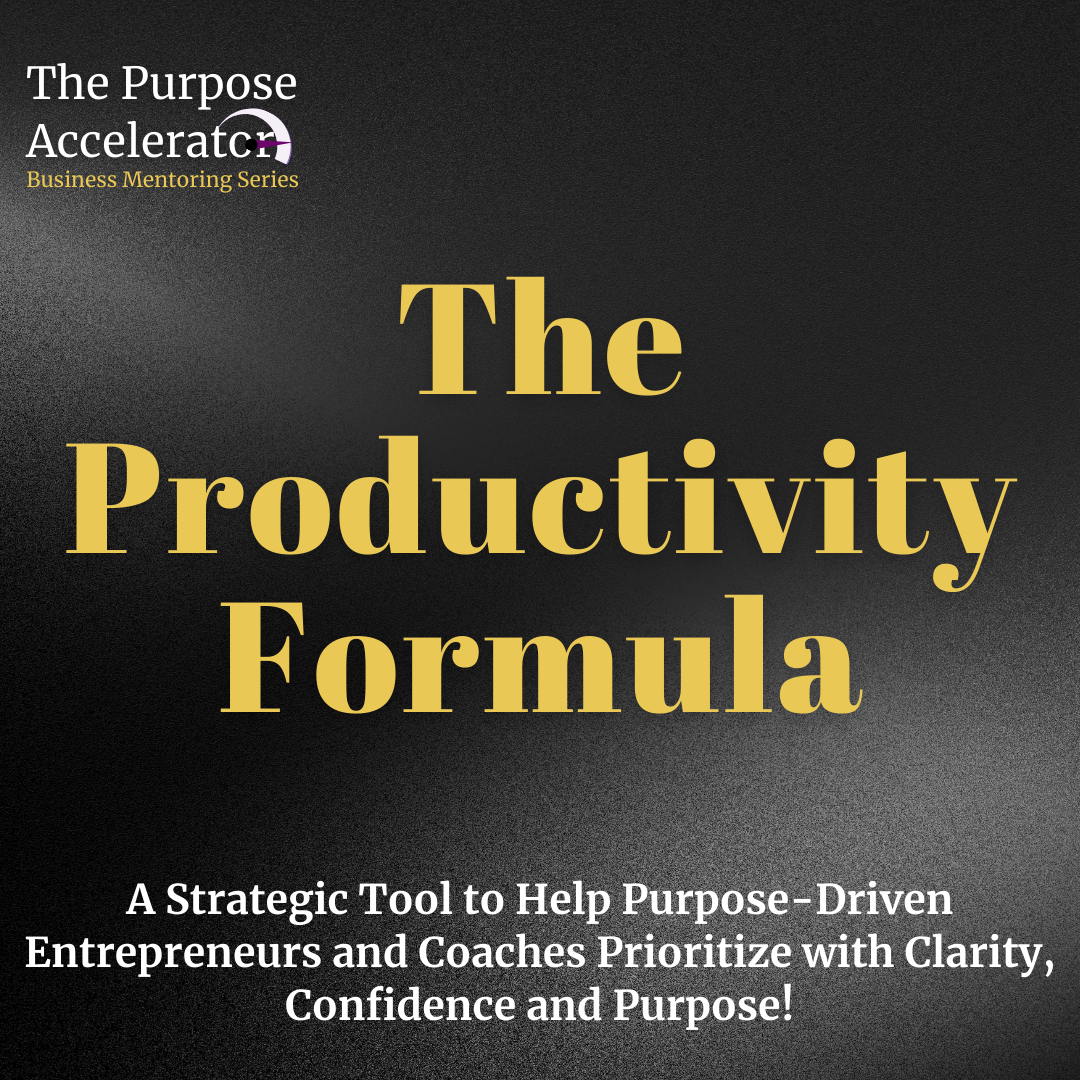 The Productivity Formula - CouragewithJJ